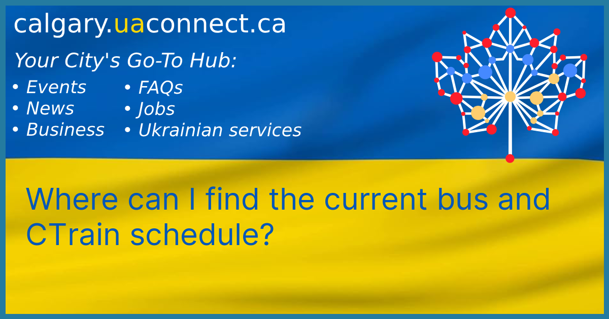 Calgary transportation schedule | Calgary News