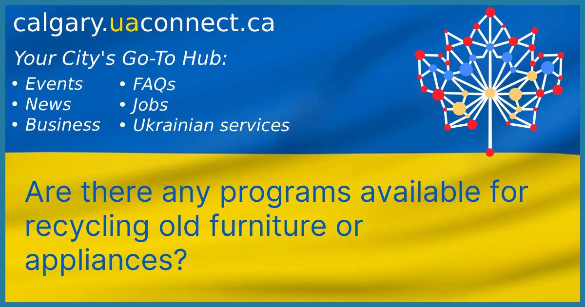 Furniture and appliance disposal in Calgary | Calgary News
